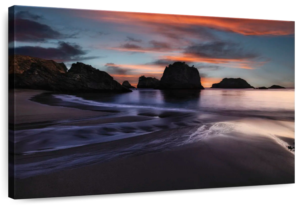 Beachcrest Home Gillard Sunset At Secret Beach On The Oregon Coast ...