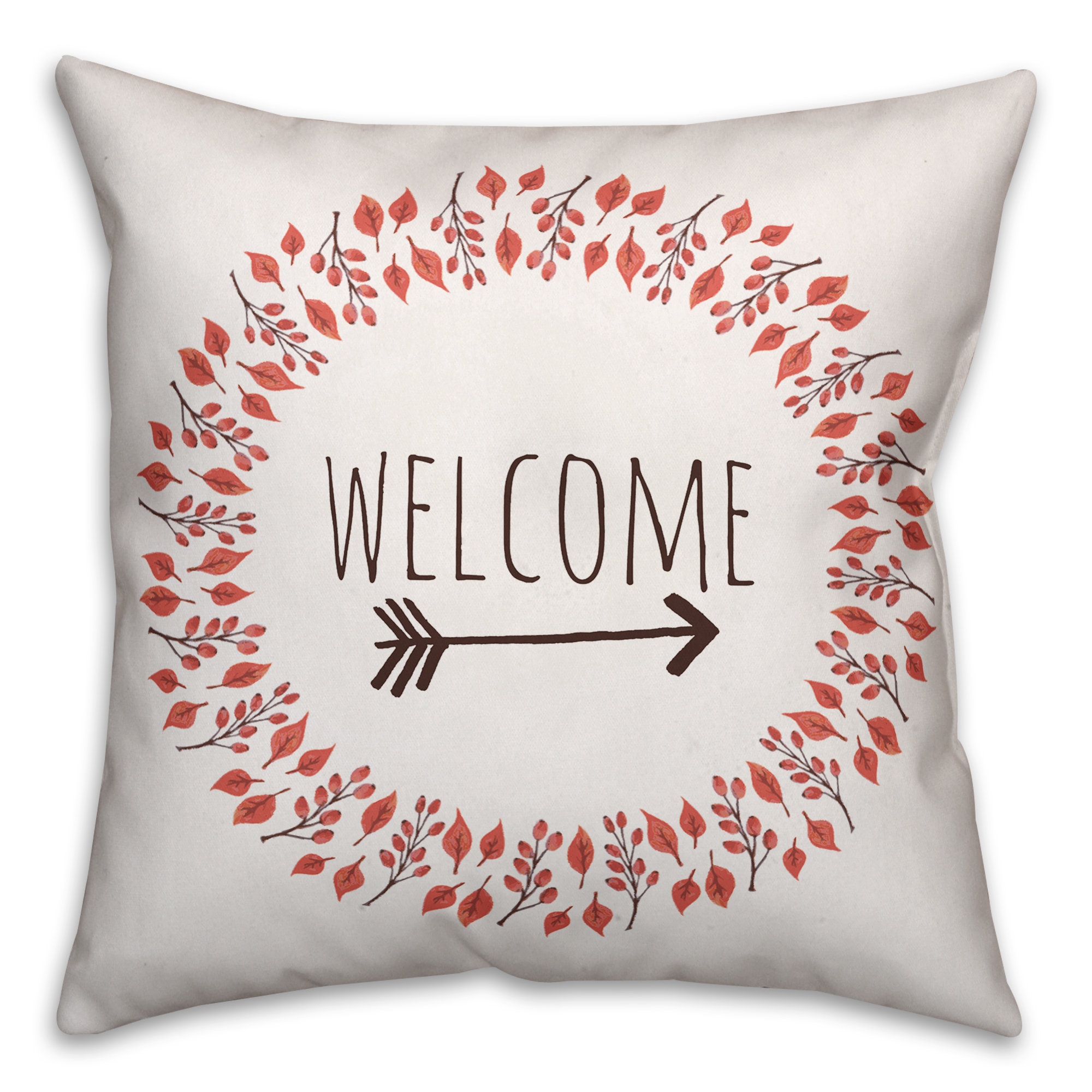 Designs Direct Creative Group Fall Welcome Pillow Cover | Wayfair