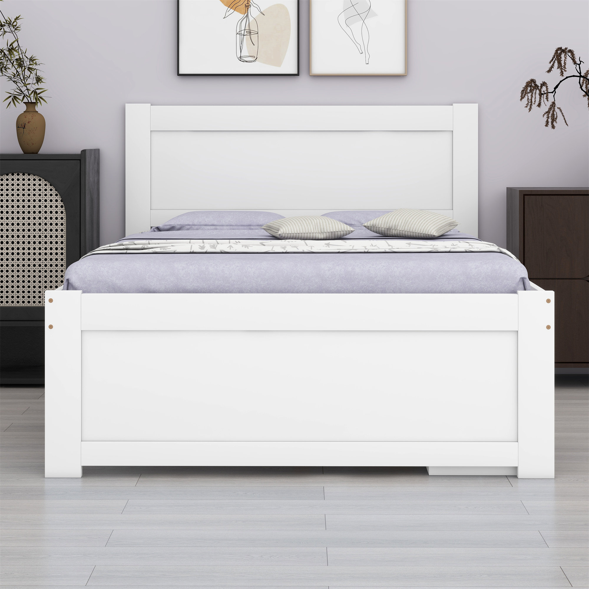 Red Barrel Studio® Platform Bed With Drawer And Two Shelves | Wayfair