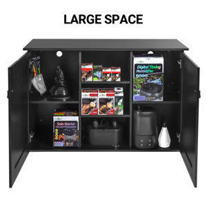 REPTIZOO Large 2-Door Reptile Terrarium Stand | Wayfair