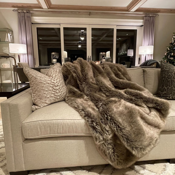 Everly Quinn Long Hair Throw | Wayfair