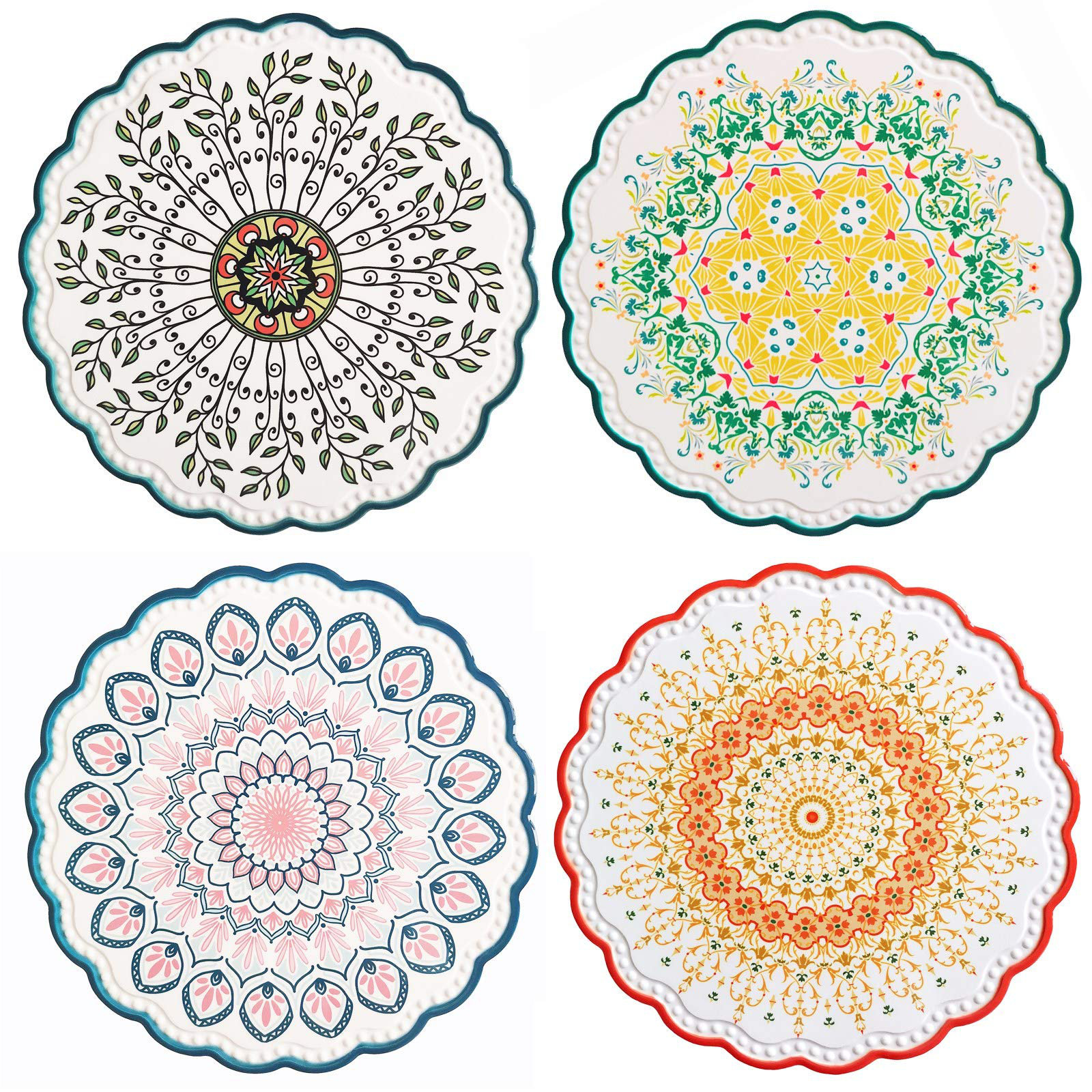 wanmo Ceramic Trivets For Hot Pots And Pans, Heat Resistant Mats ...