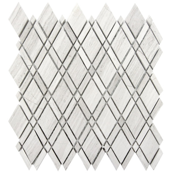 Luxsurface Lattice 1"x2" Wood Mosaic Wall & Floor Tile | Wayfair