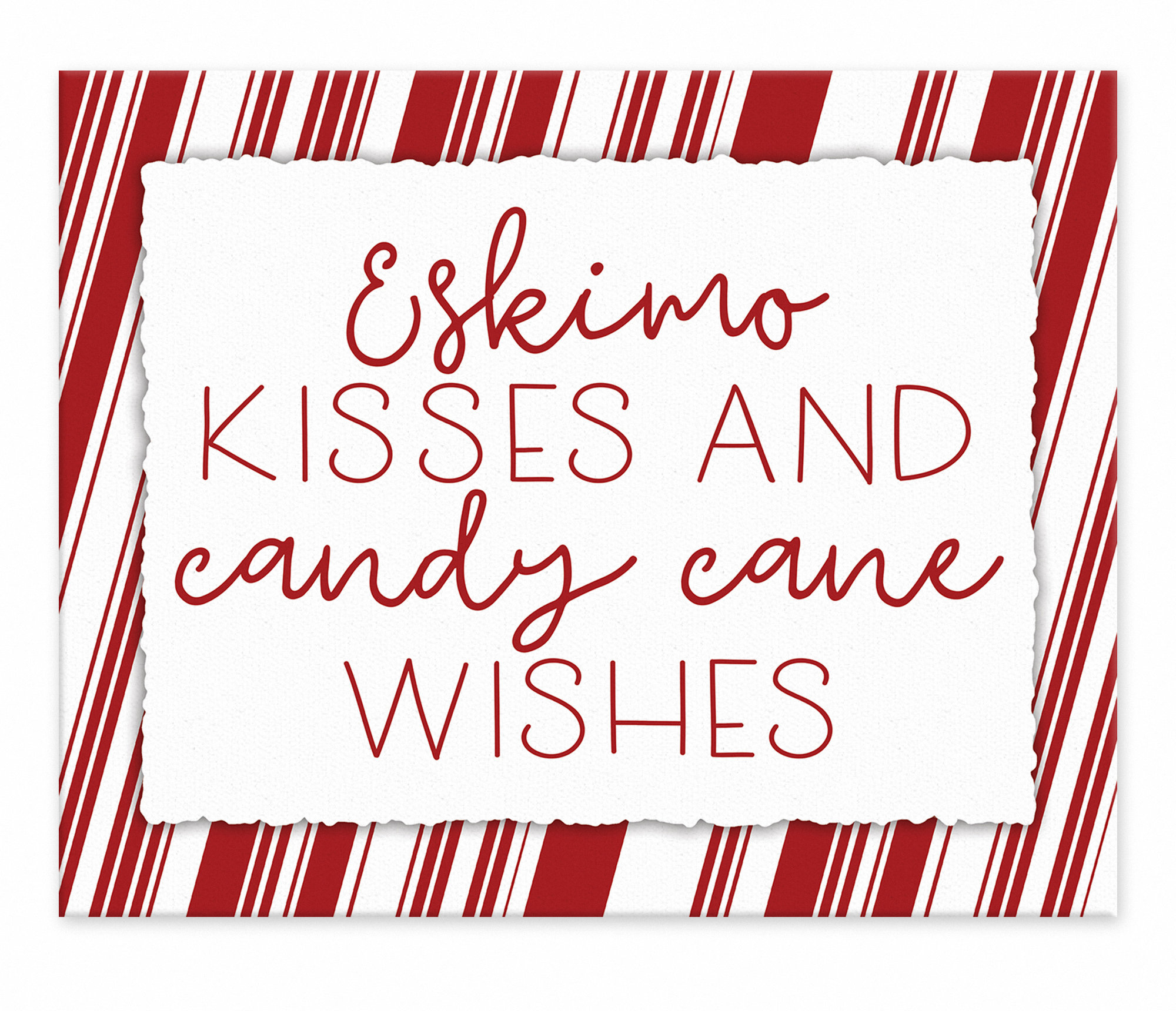 The Holiday Aisle® Costantino Eskimo Kisses and Candy Cane Wishes ...