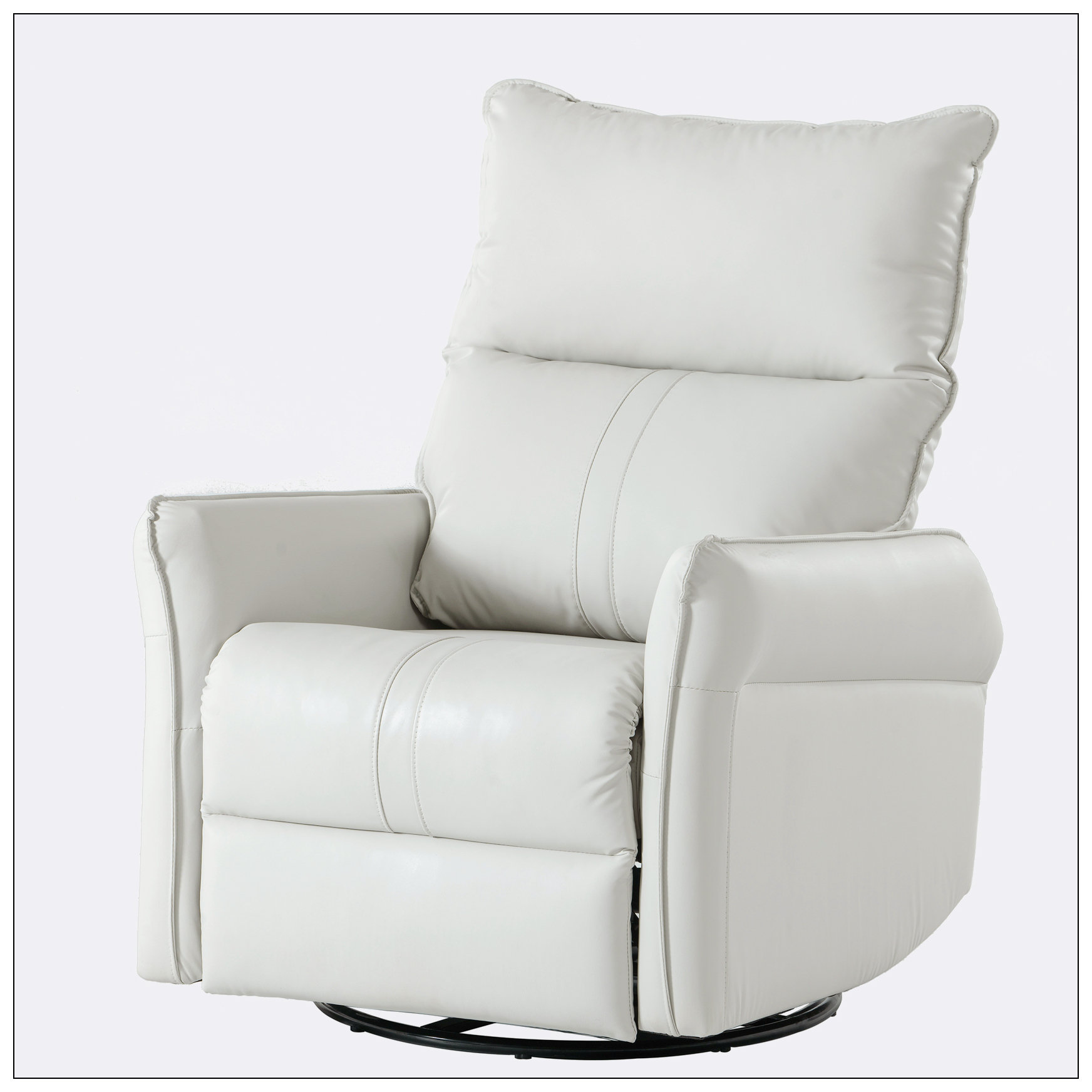 Ebern Designs Tabshey Faux Leather Recliner | Wayfair