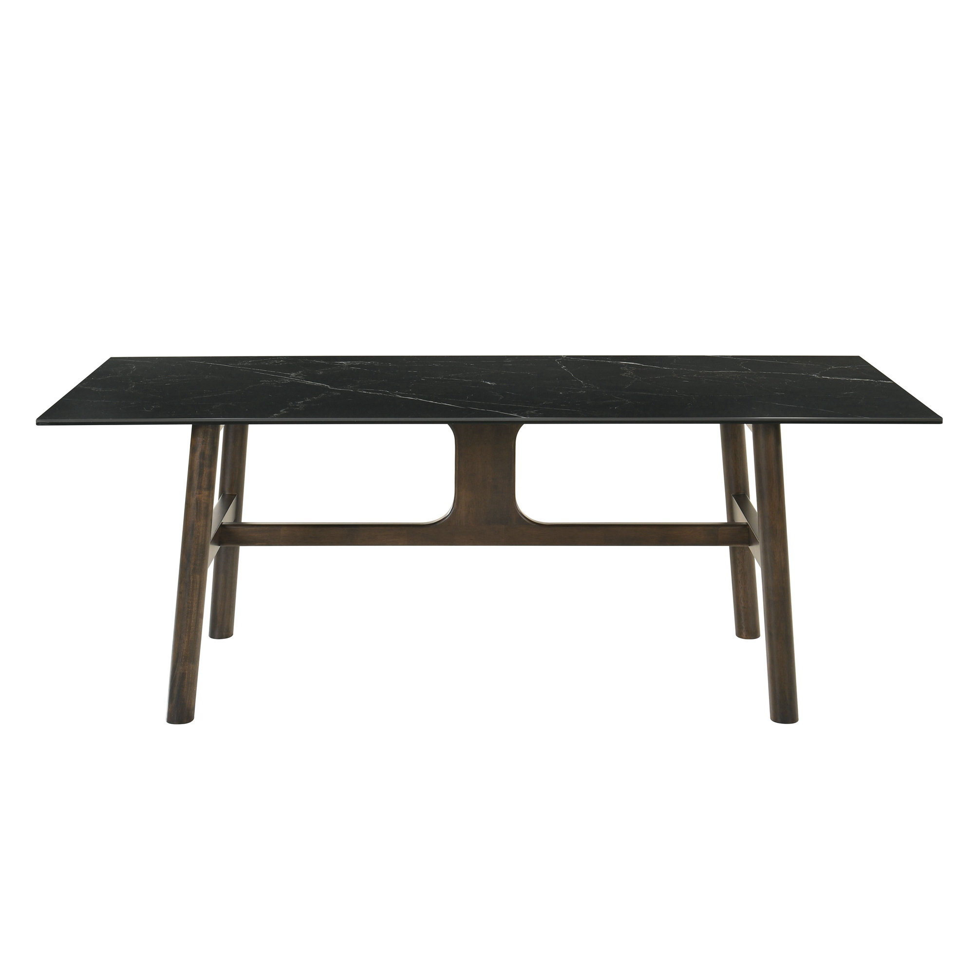 Orren Ellis Ceramic & Walnut Finish Dining Table - Wayfair Canada
