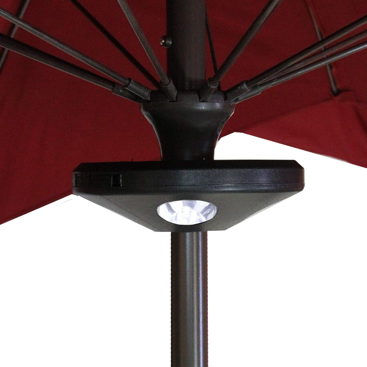 Arlmont & Co. Portable LED Umbrella Light with Adjustable Clamp for ...