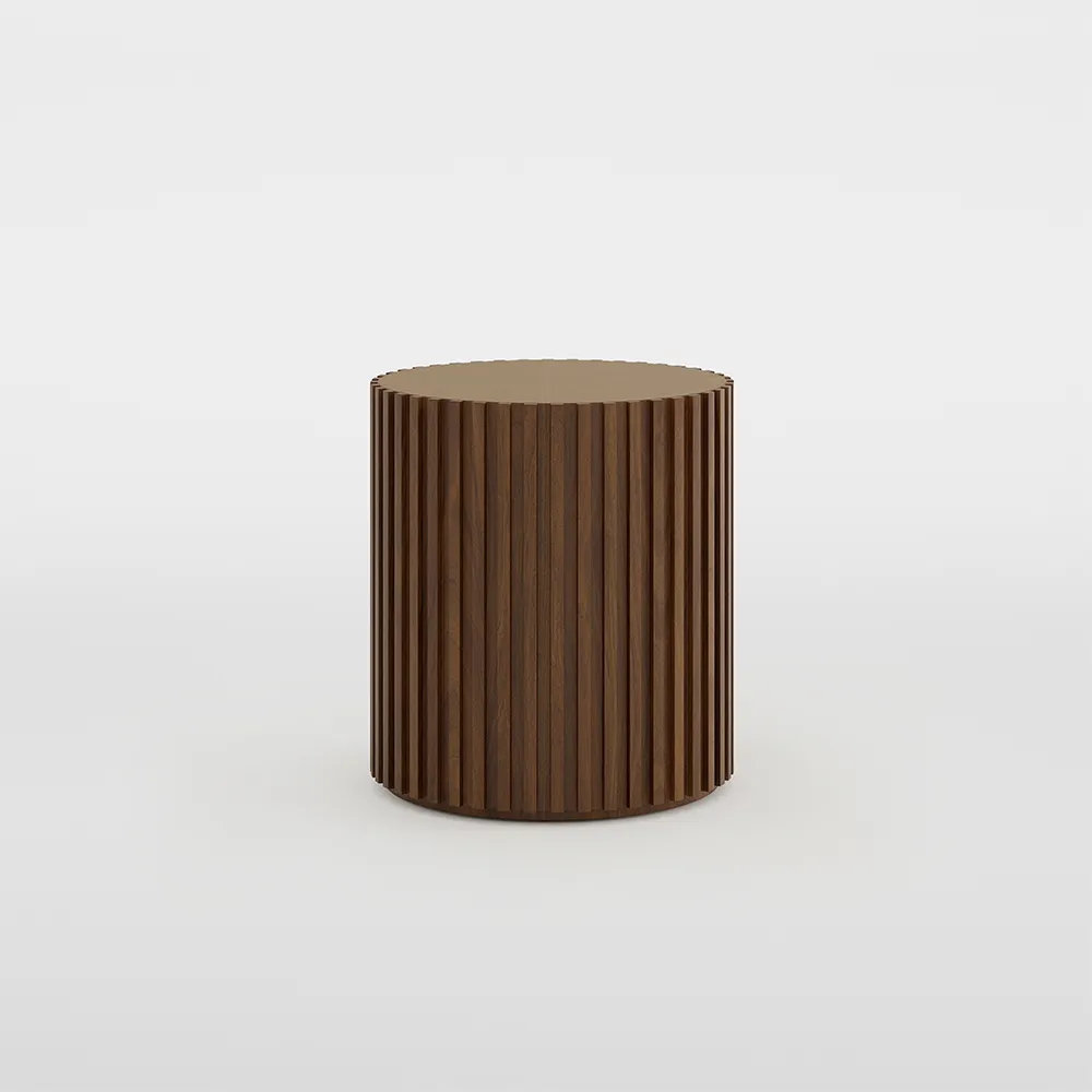 POVISON Silva - 20" Fluted Round End Table | Wayfair