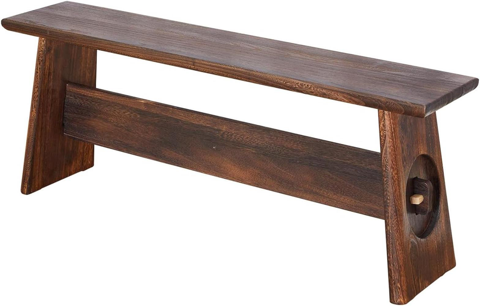 One Allium Way® Rustic Wood Bench Indoor, Narrow Farmhouse Style Entry ...