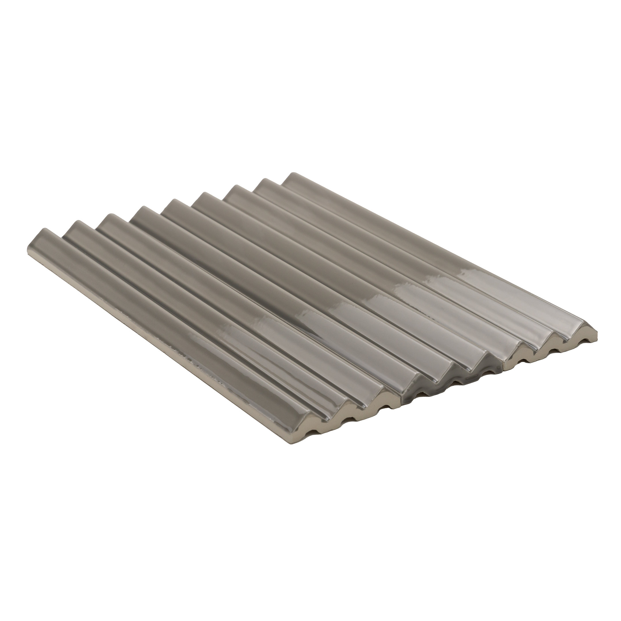 Encore Surfaces Bead 3" x 12" 3D Raised Fluted Subway Wall Tile | Wayfair