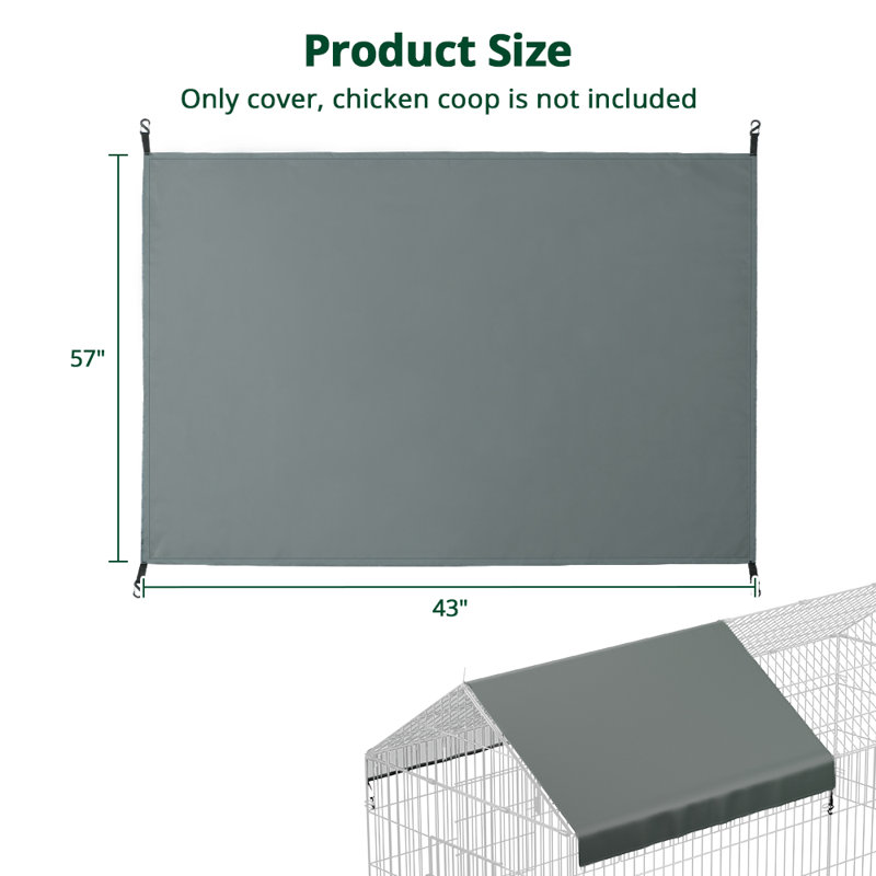 Tucker Murphy Pet™ Chicken Coop UV Protection Waterproof Cover for Wire ...