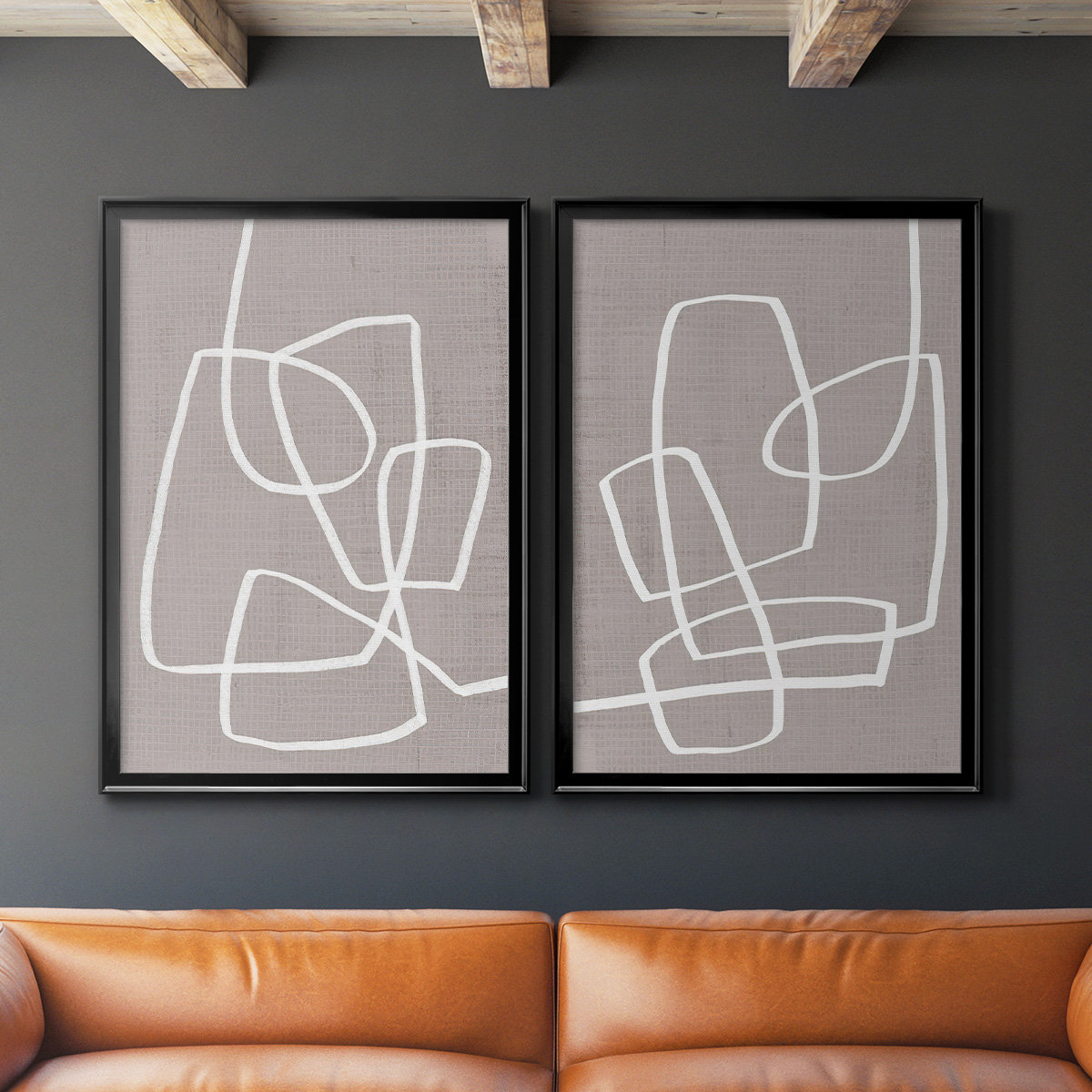 Wade Logan® Linen Roundabout I Premium Framed Canvas - Ready To Hang ...