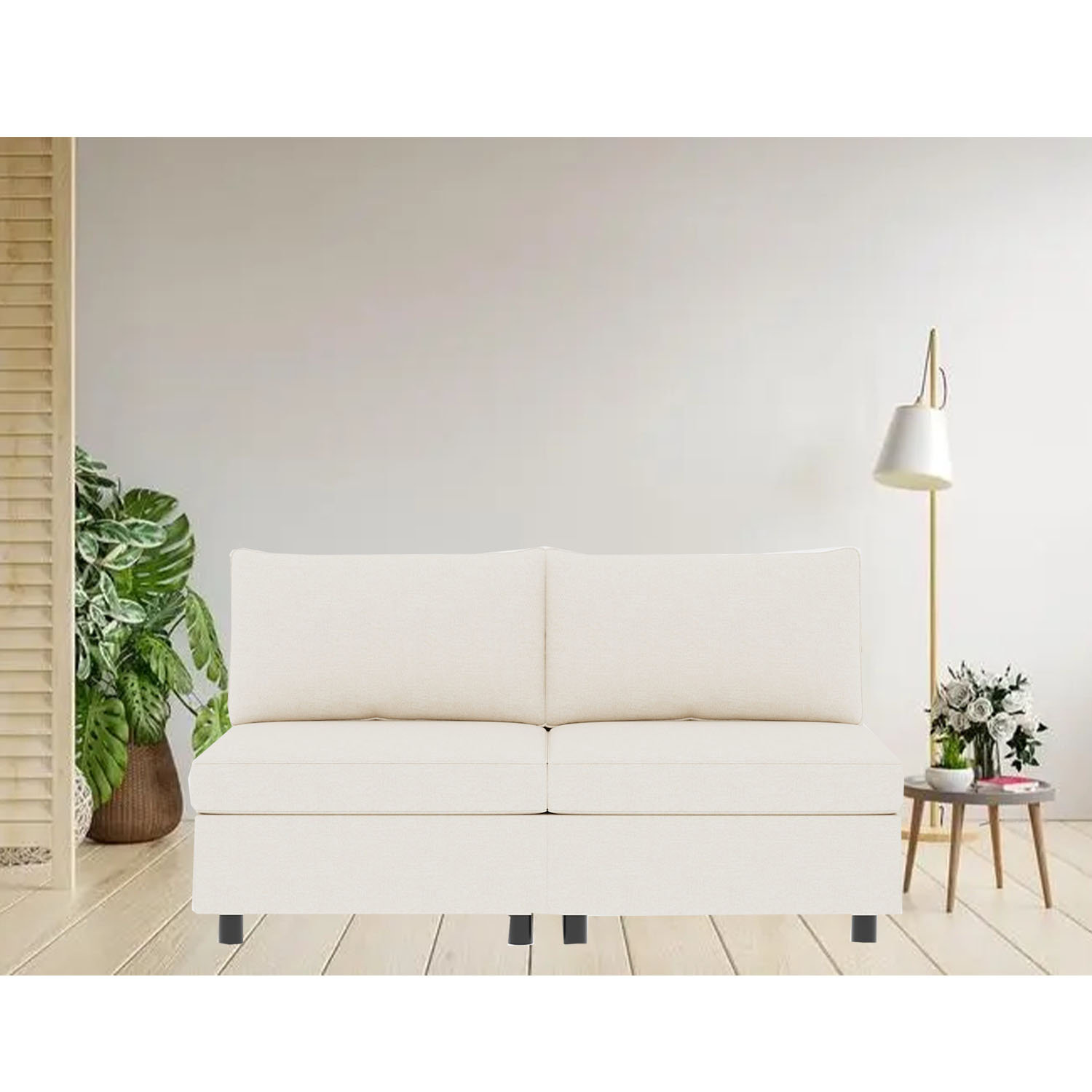 Ebern Designs Durick 30.5'' Armless Modular Sofa | Wayfair