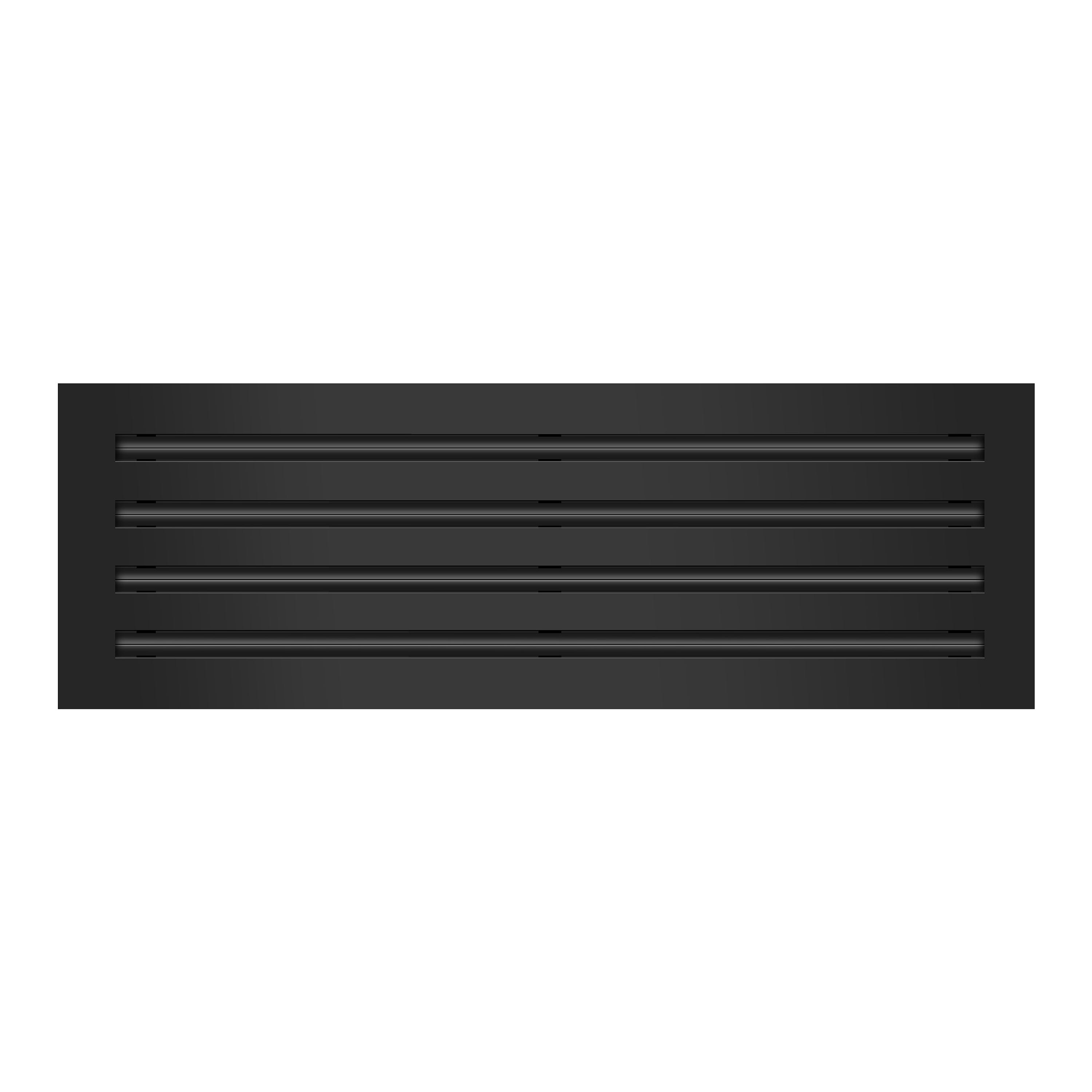 Texas Buildmart BUILDMART - 24x8 Black Modern AC Vent Cover - Standard ...