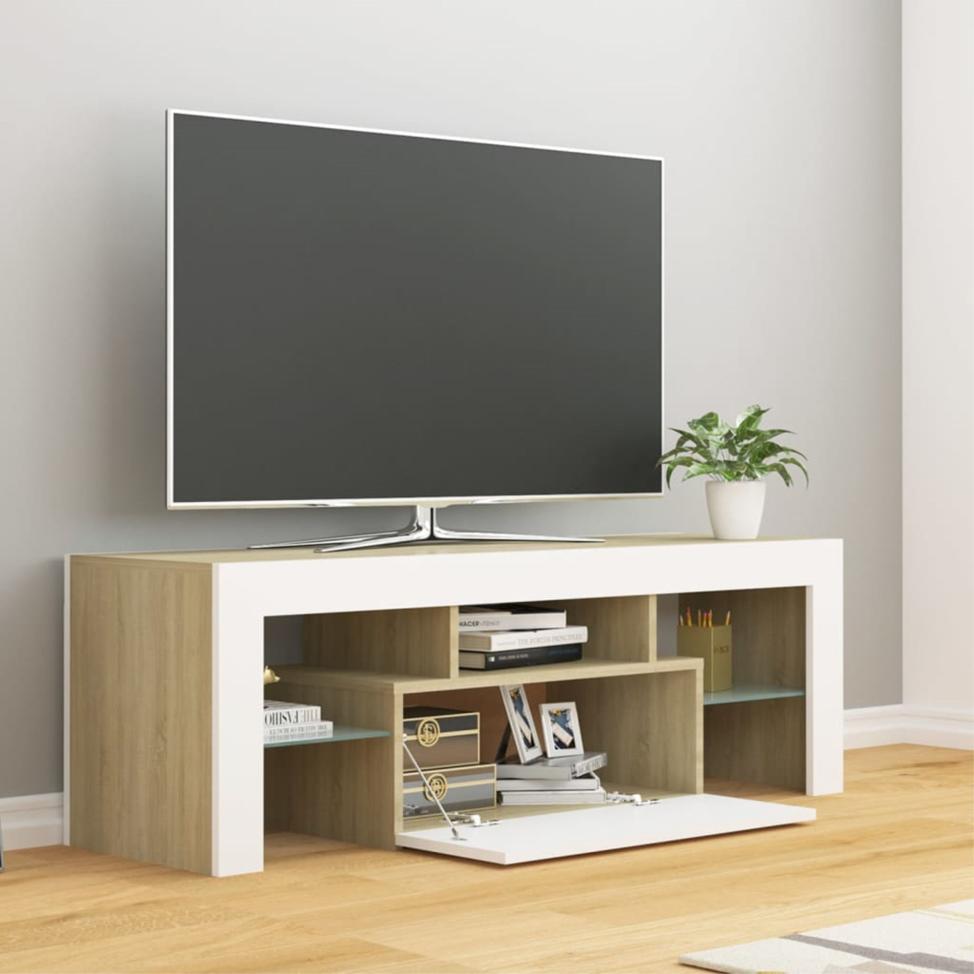 Orren Ellis TV Stand TV Console Sideboard TV Unit Home Media Unit with ...