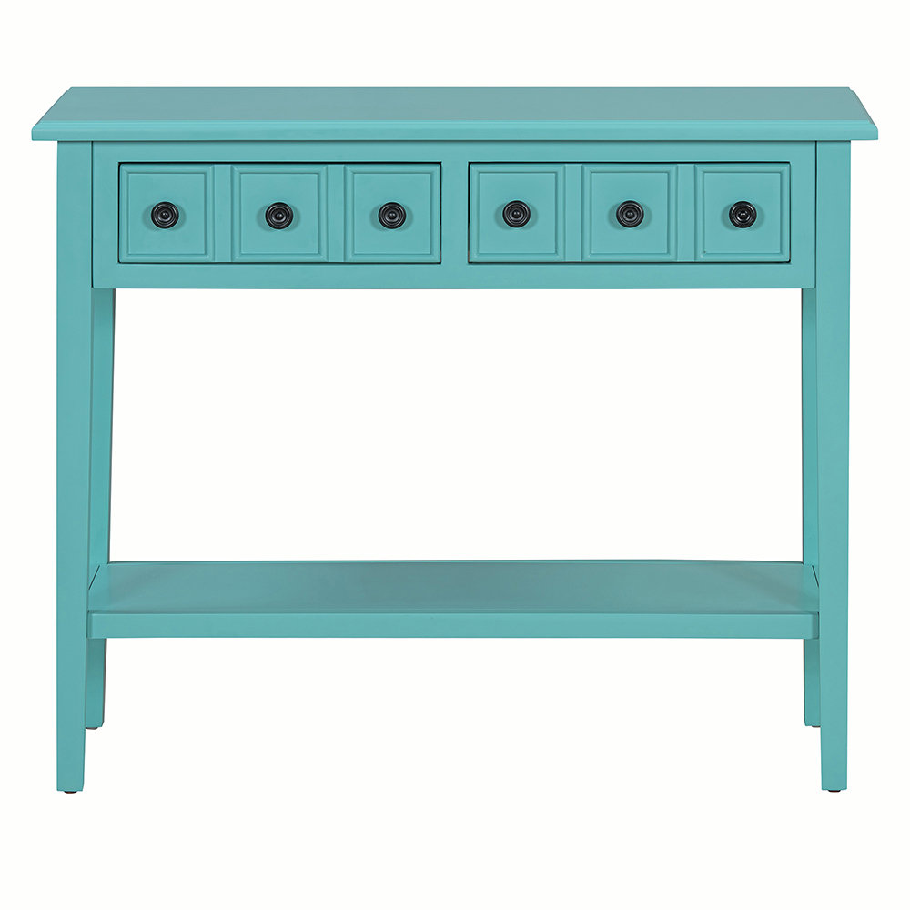 Gracie Oaks Rustic Console Table with Rubber Wood Legs | Wayfair