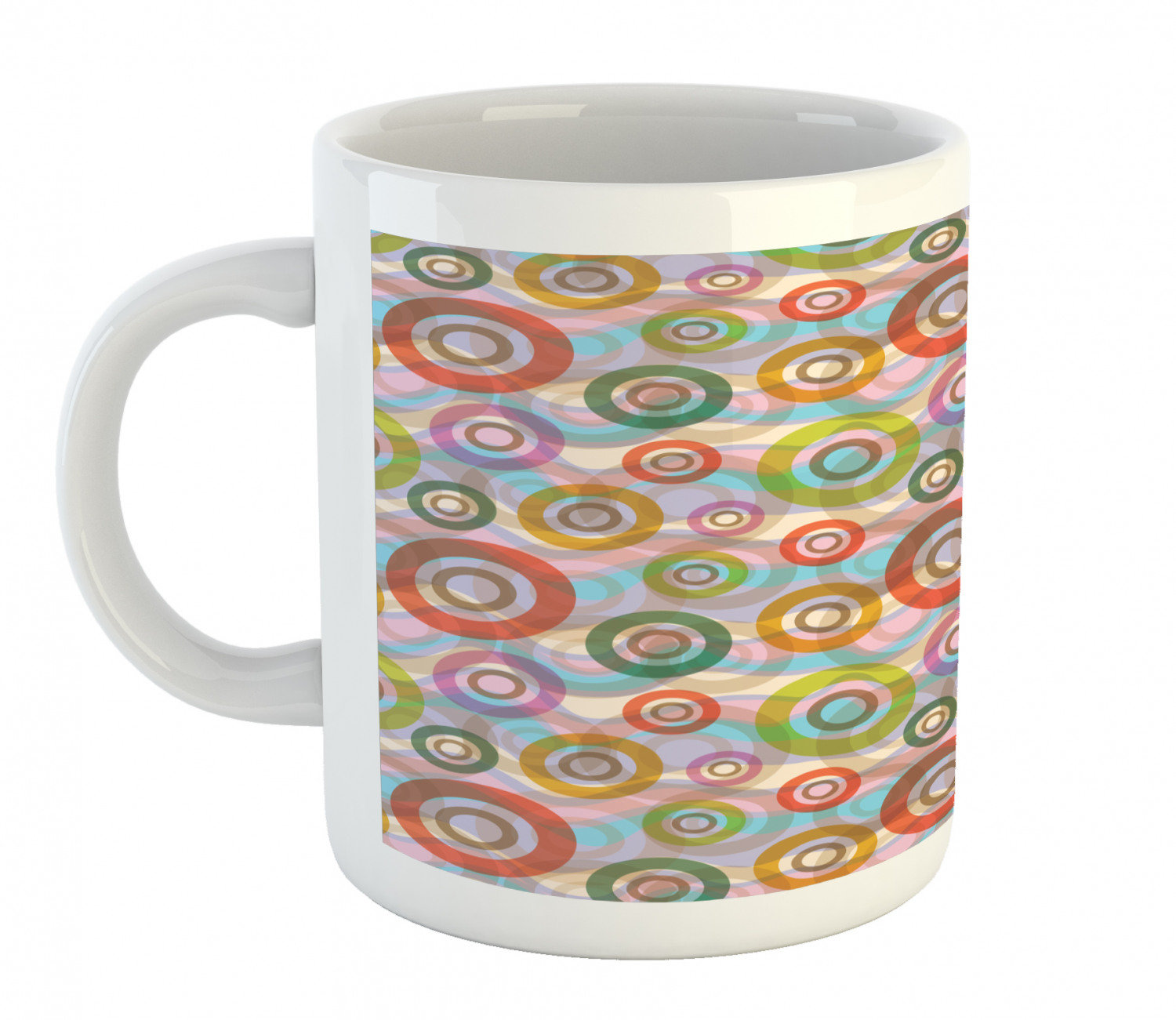 East Urban Home Circles Ring Coffee Mug | Wayfair
