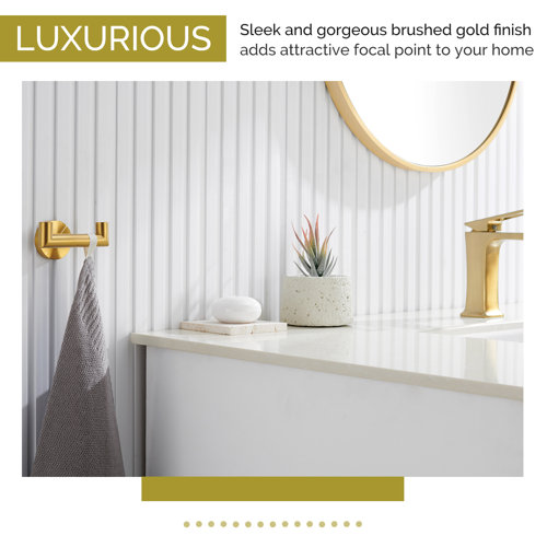 AngleSimple Stainless Steel Bathroom Double Mounting Robe Hook ...