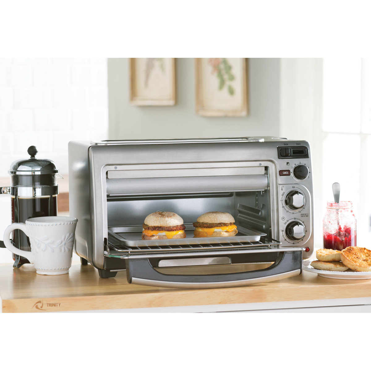 Hamilton Beach® 2-in-1 Countertop Toaster Oven and Long Slot 2-Slice ...