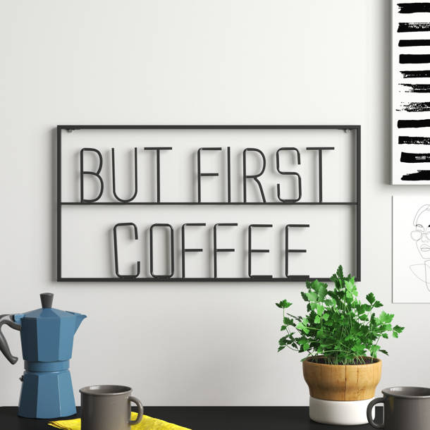 Red Barrel Studio® Coffee Bar On Canvas Print | Wayfair