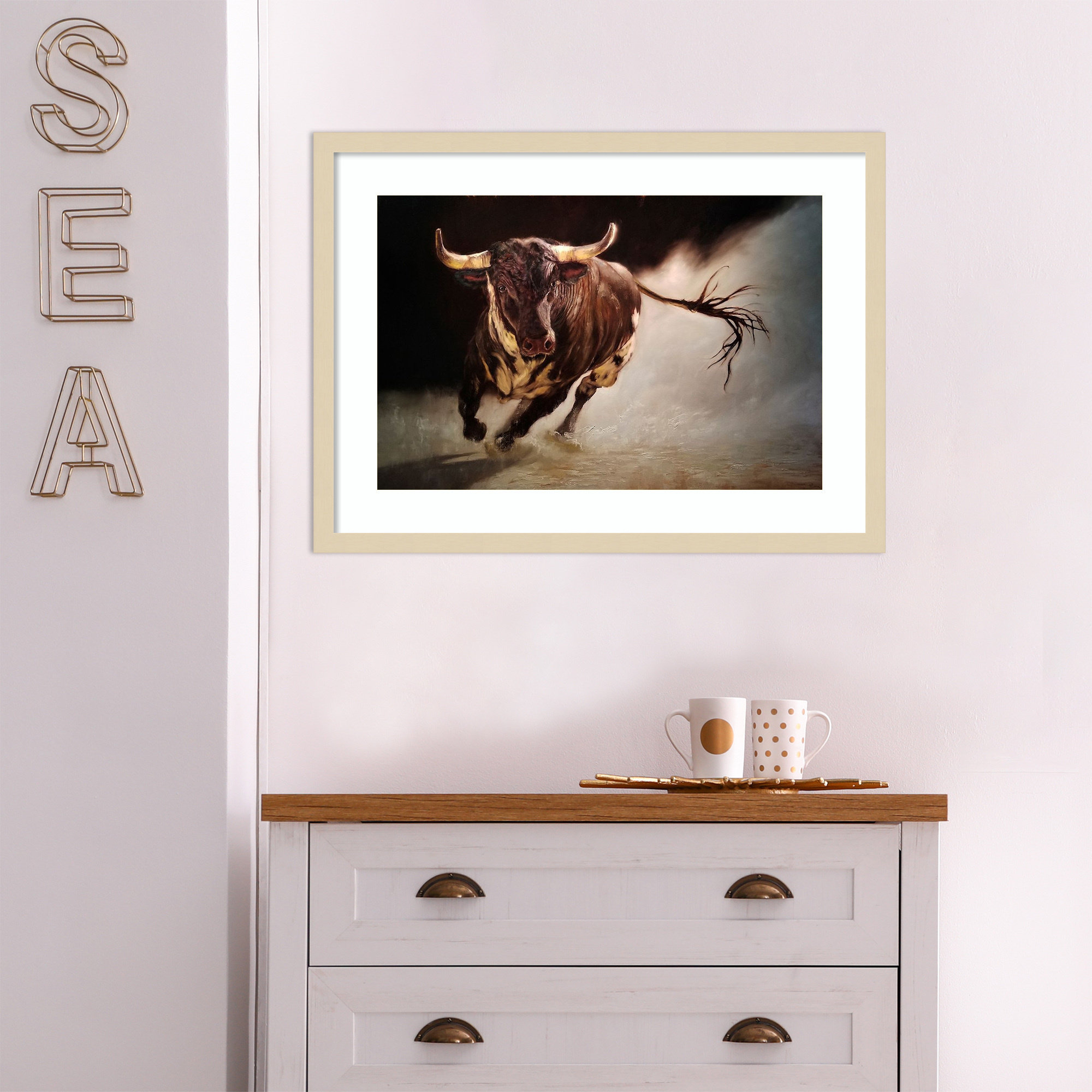 Foundry Select El Toro 2 By Lucia Heffernan Wood Framed Wall Art Print ...