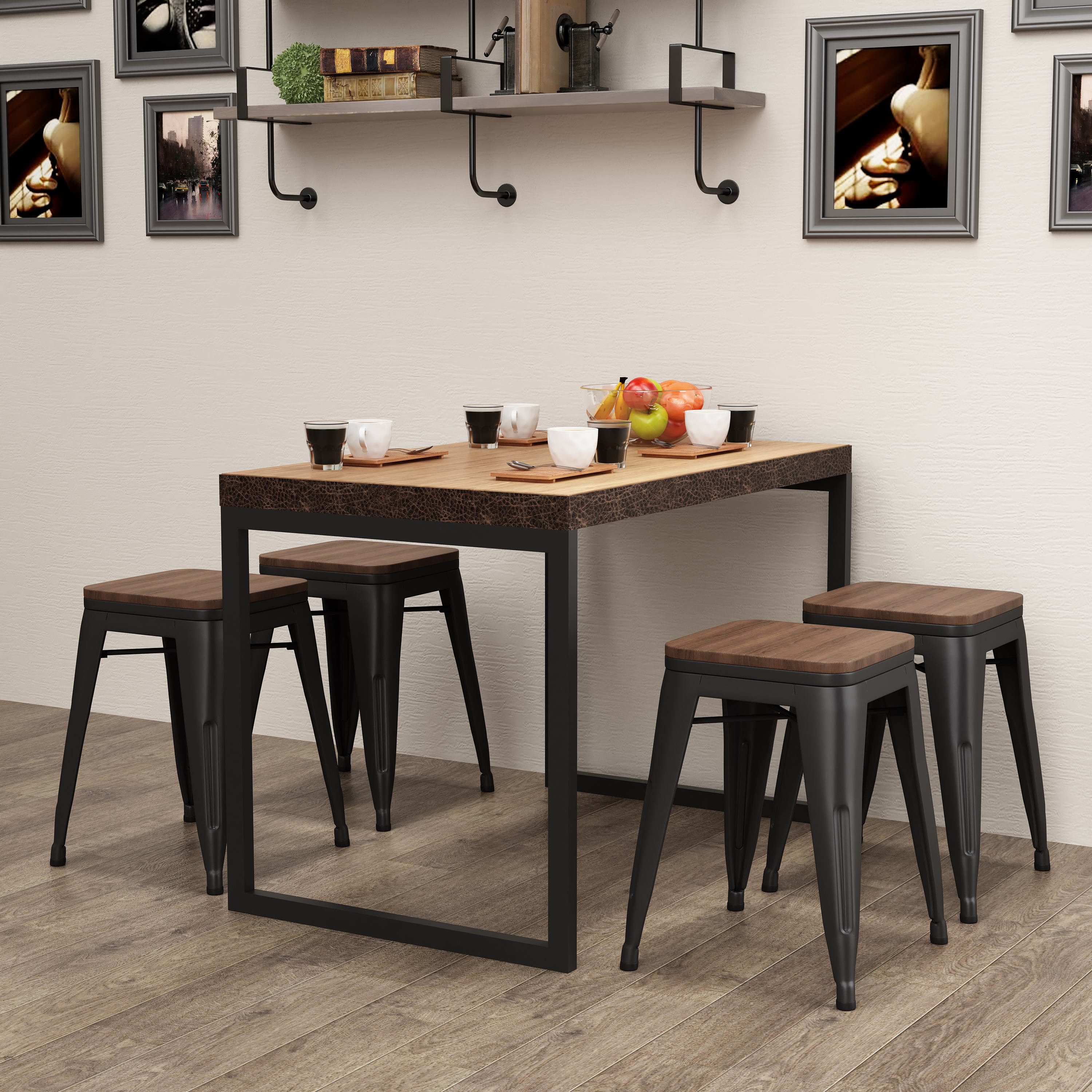 Williston Forge Avikrit Solid Wood 18" Short Stool & Reviews | Wayfair