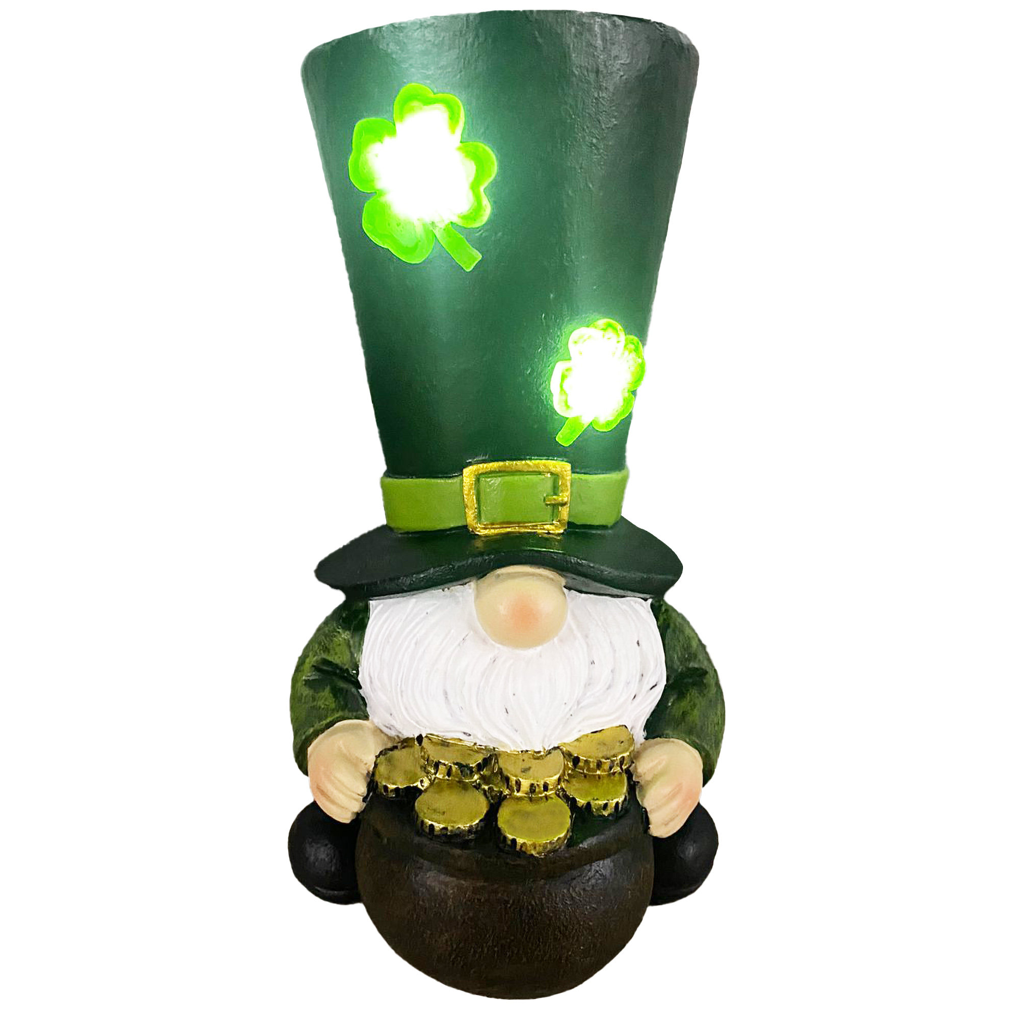 Ophelia & Co. 6.7" Solar Resin St Patty Gnome - Wayfair Canada