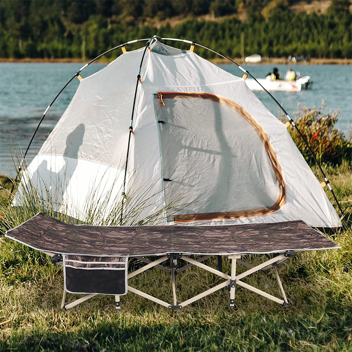 REDCAMP Redcamp Folding Camping Cots Heavy Duty, 28" Portable Sleeping ...