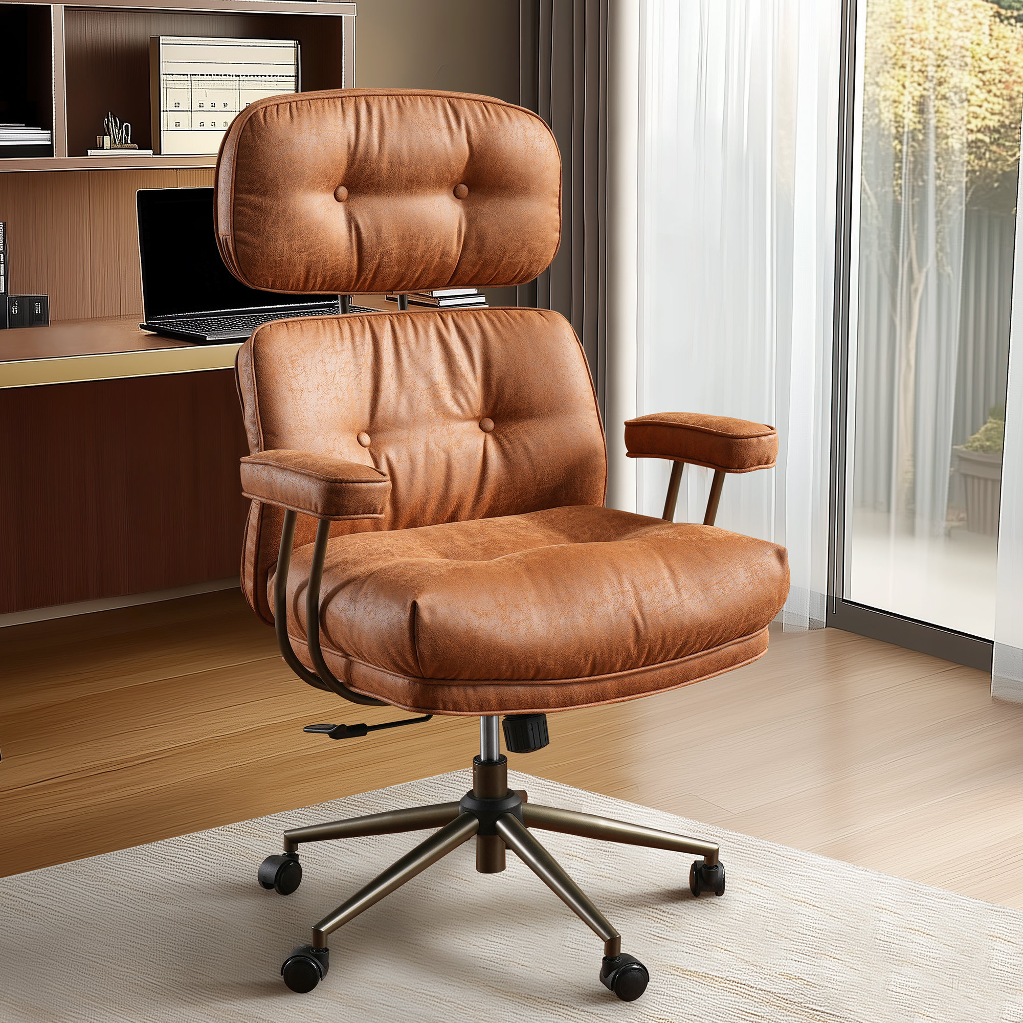 Williston Forge Albaugh Ergonomic Home Office Chair with Headrest ...