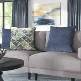 Bungalow Rose Llanet Geometric Light Blue Area Rug & Reviews | Wayfair