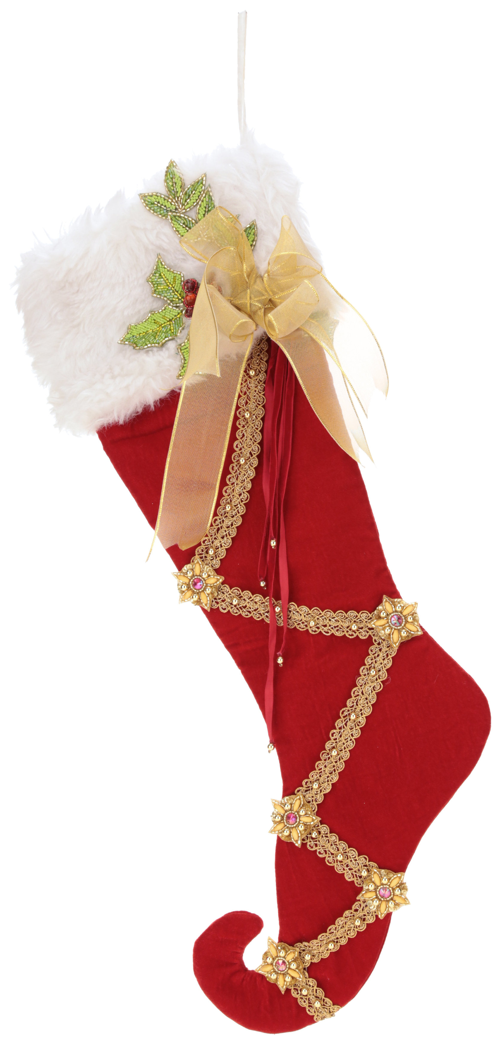 Mark Roberts Ruffled Plaid Stocking - 26 Inches | Perigold