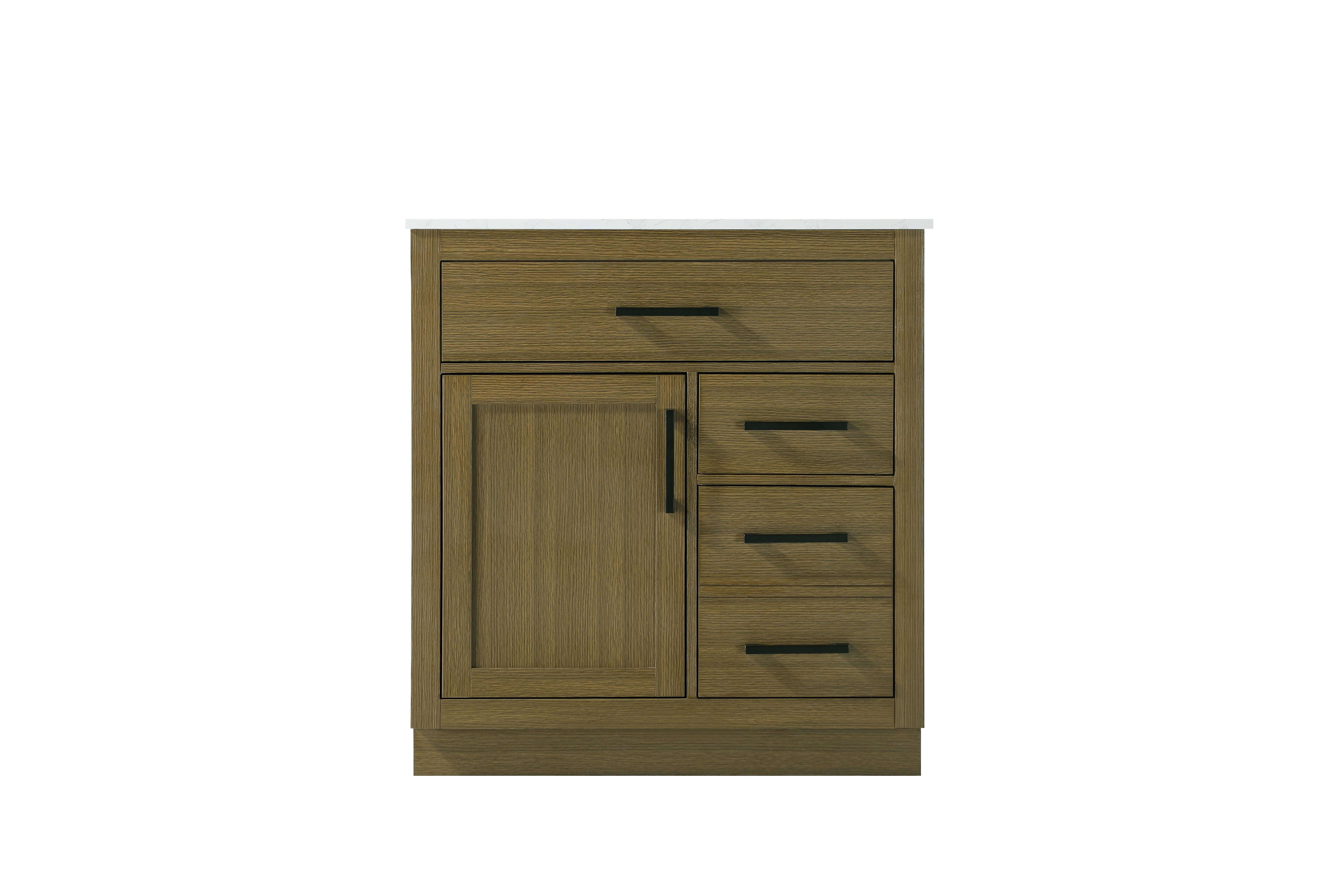 Latitude Run® Ahner 32 inch Single Bathroom Vanity in Honey Brown ...