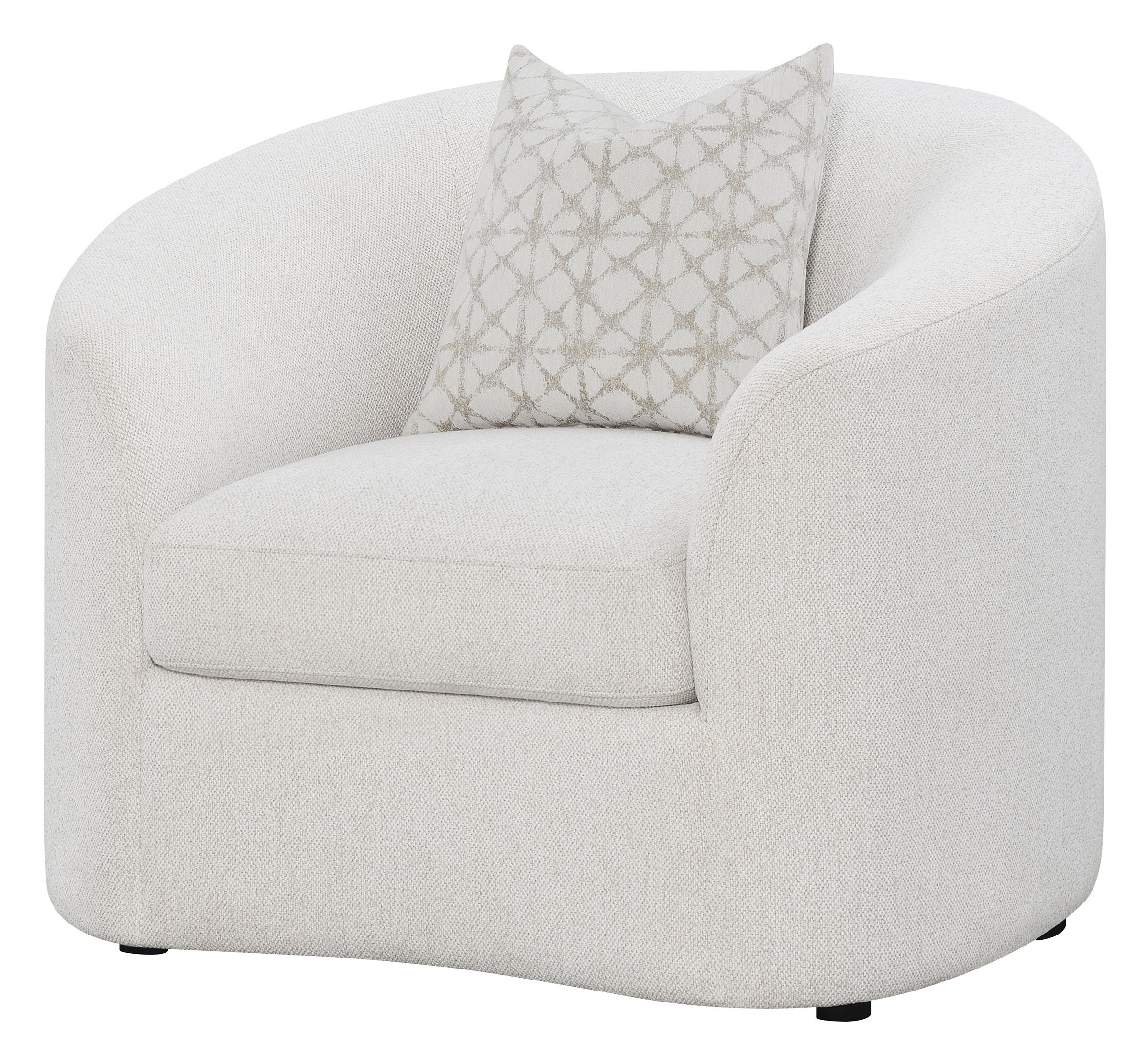 Latitude Run® Rory Latte Upholstered Sloped Arms Chair | Wayfair