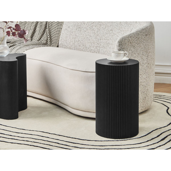 Metro Lane Side Table Black CLAIRE | Wayfair.co.uk