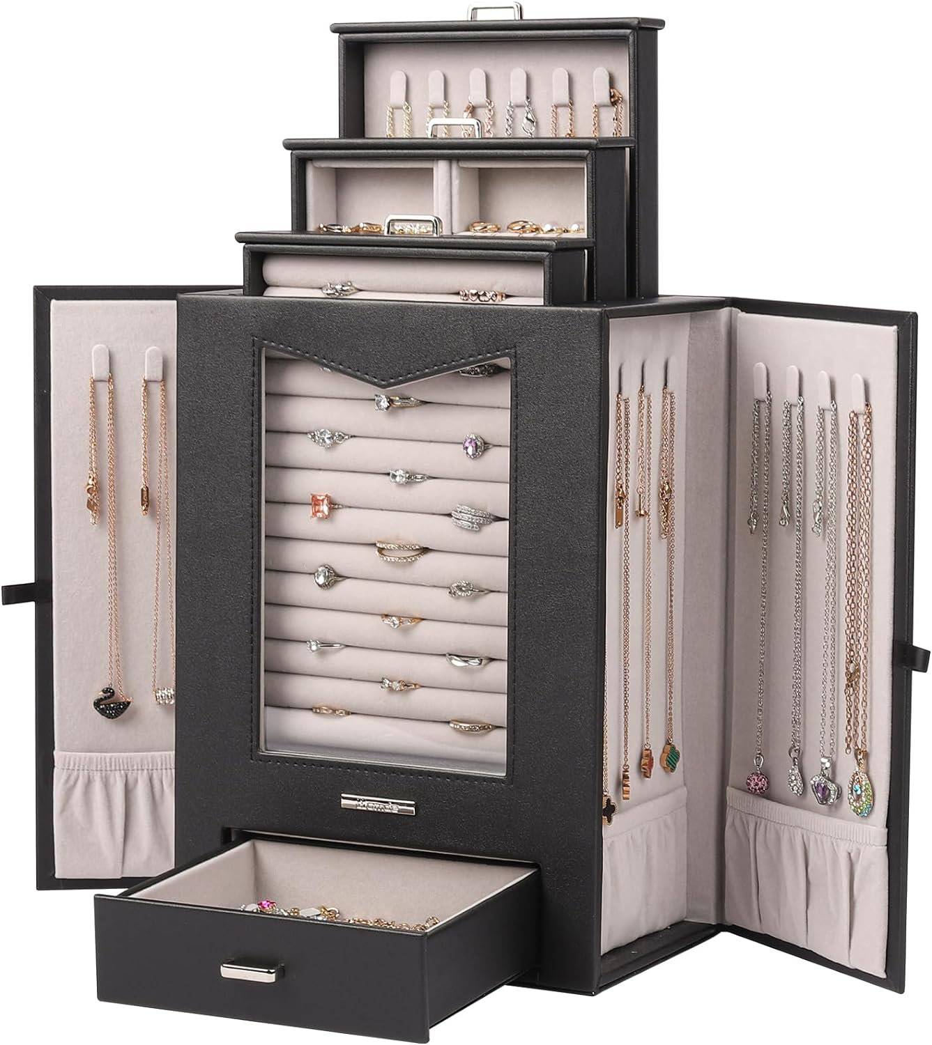Latitude Run® Jewelry Box + Drawers | Wayfair