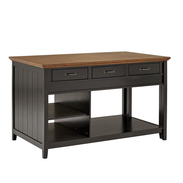 Kingstown Home Spadina Kitchen Island with Solid + Manufactured Wood ...