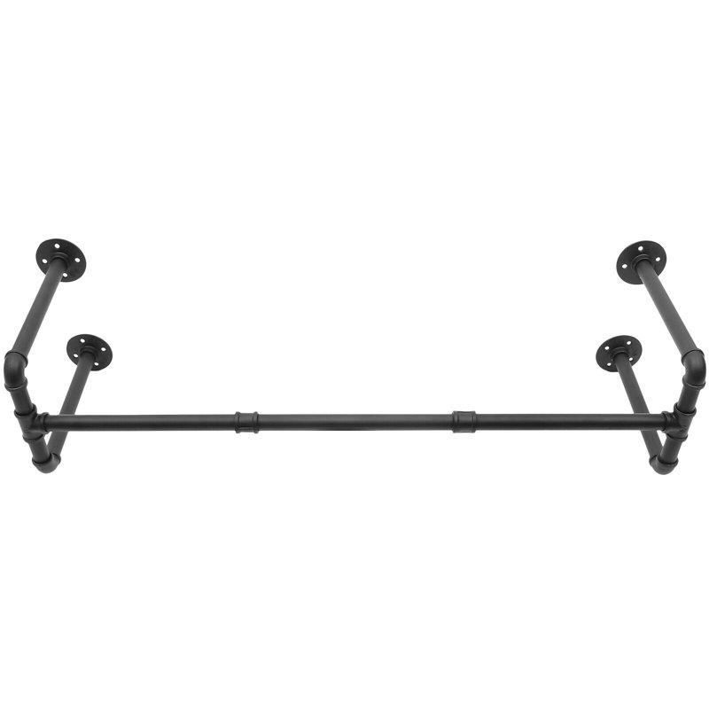 Williston Forge Wall Mounted Industrial Pipe Coat Rack & Reviews | Wayfair