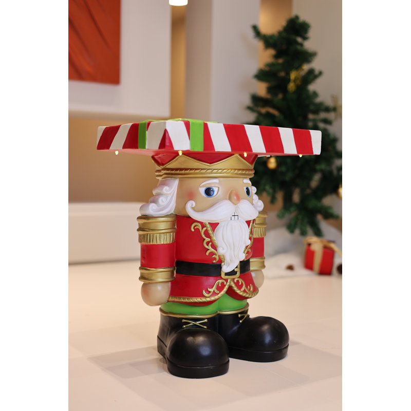 Hi-Line Gift Ltd. Lighted Nutcracker Soldier Christmas Side Table Decor ...