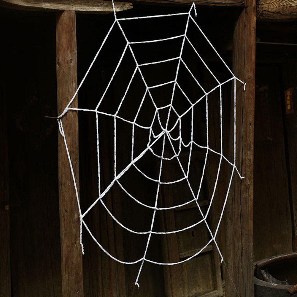 The Holiday Aisle® Halloween Spider Web Outdoor - Rope Spider Web ...
