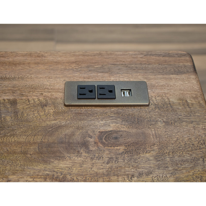 Loon Peak® Generose Solid Wood Desk | Wayfair