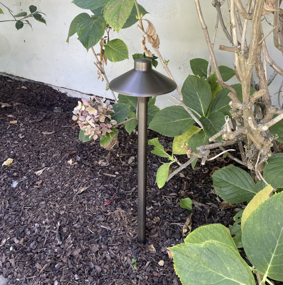 Cardon Lighting Natural Bronze Low Voltage Solid Cast Brass Pathway ...