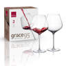 RONA Grace 33 oz. Burgundy Glass & Reviews | Wayfair