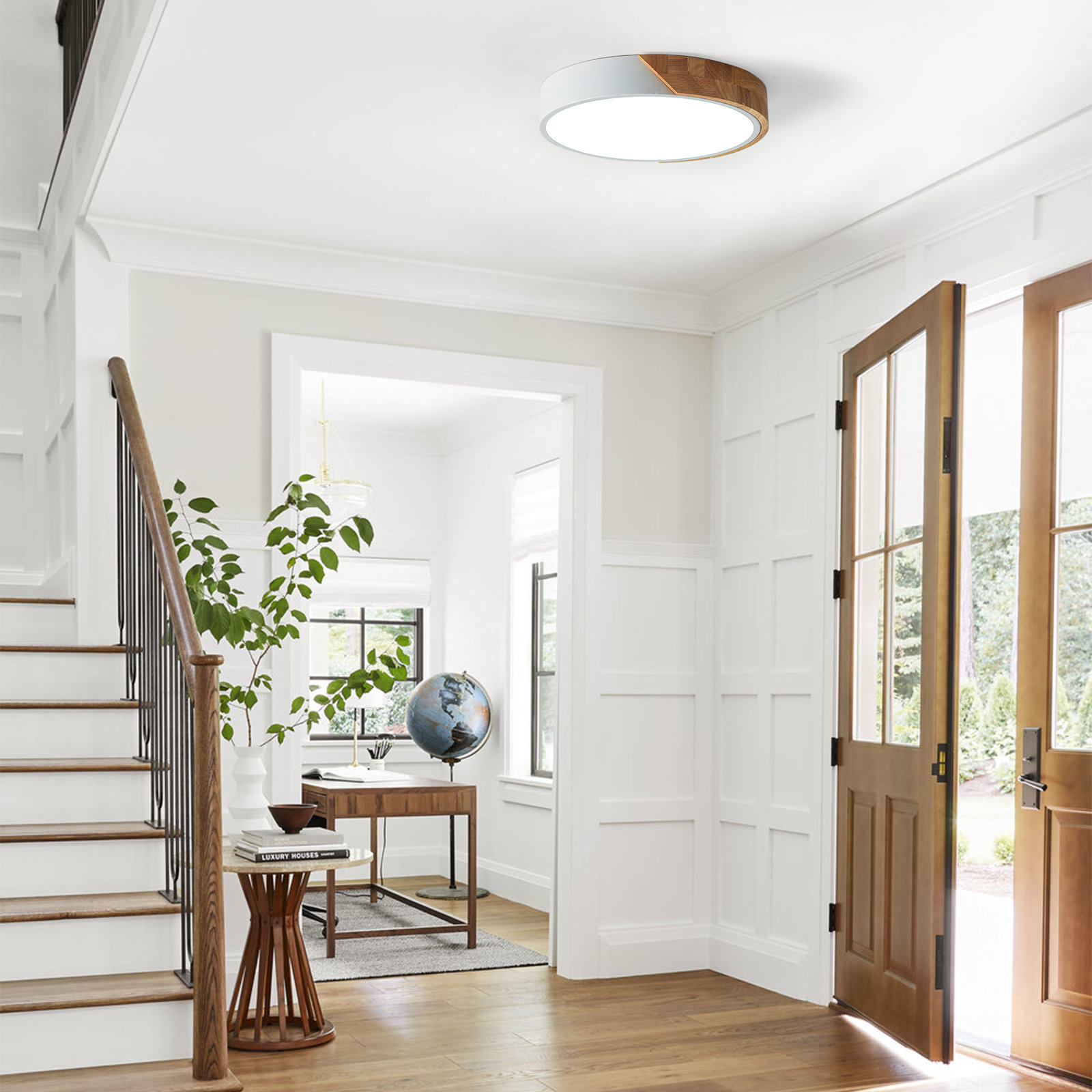 Brayden Studio® Faizaan Plastic LED Flush Mount Light | Wayfair