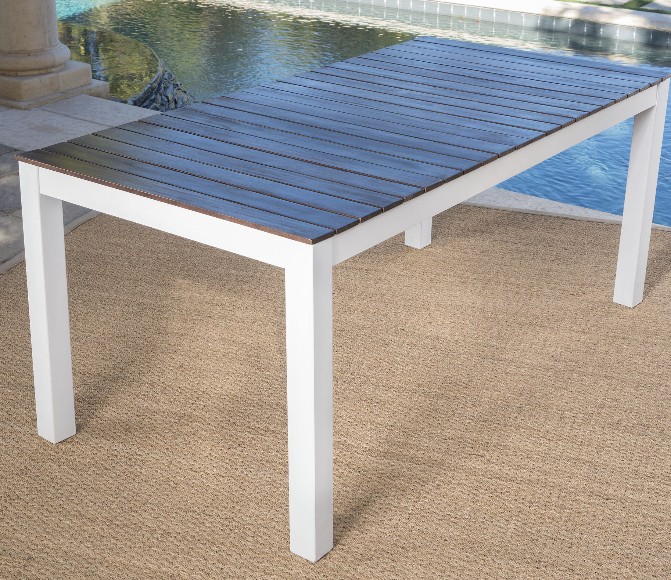 Highland Dunes Veronica Outdoor Dining Table & Reviews | Wayfair