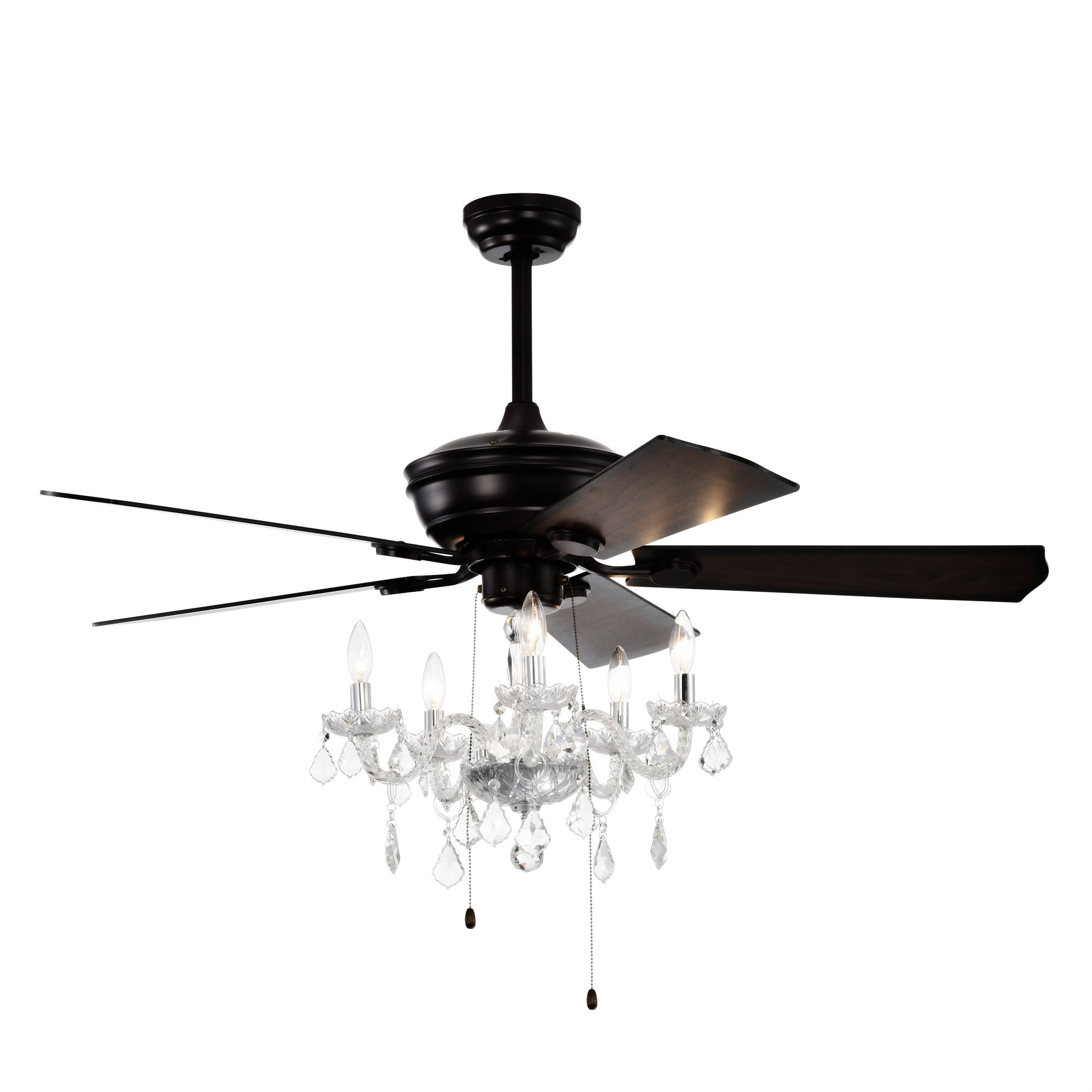 House of Hampton 52'' Crystal Shade Ceiling Fan Lamp - Wayfair Canada