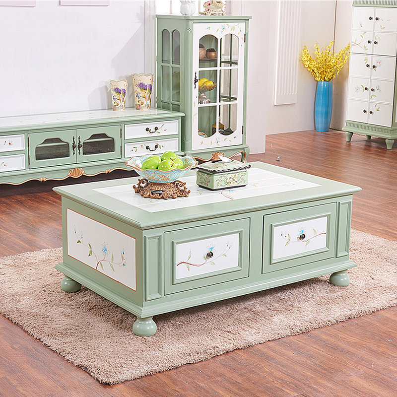 Bkoksety American country painted art coffee table | Wayfair