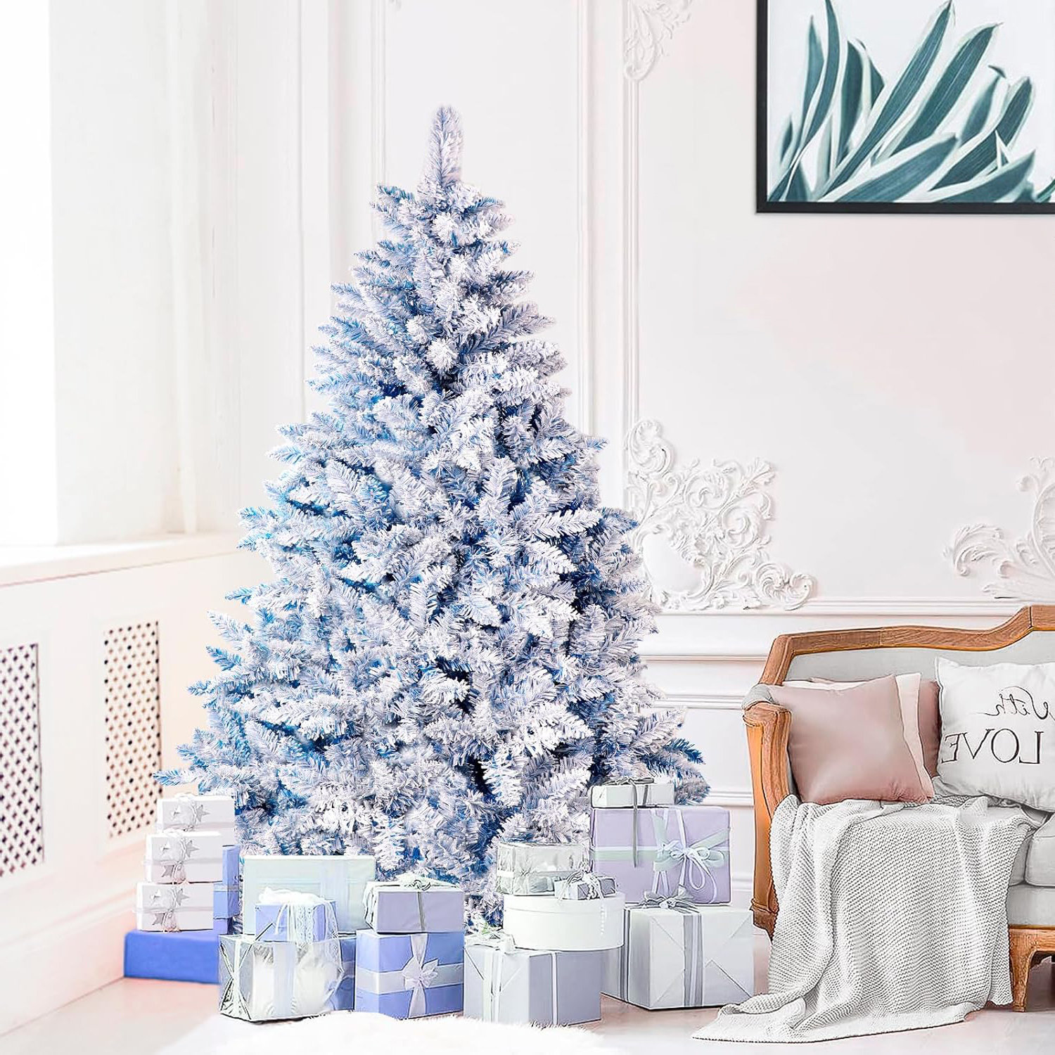 Ameriwood 6 FT Artificial Christmas Snow Tree - Wayfair Canada
