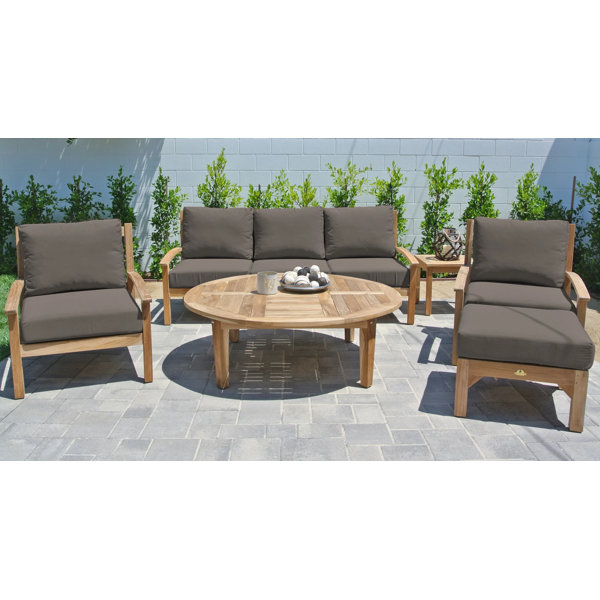 Willow Creek Designs Huntington Teak 4 - Person Outdoor Seating Group ...