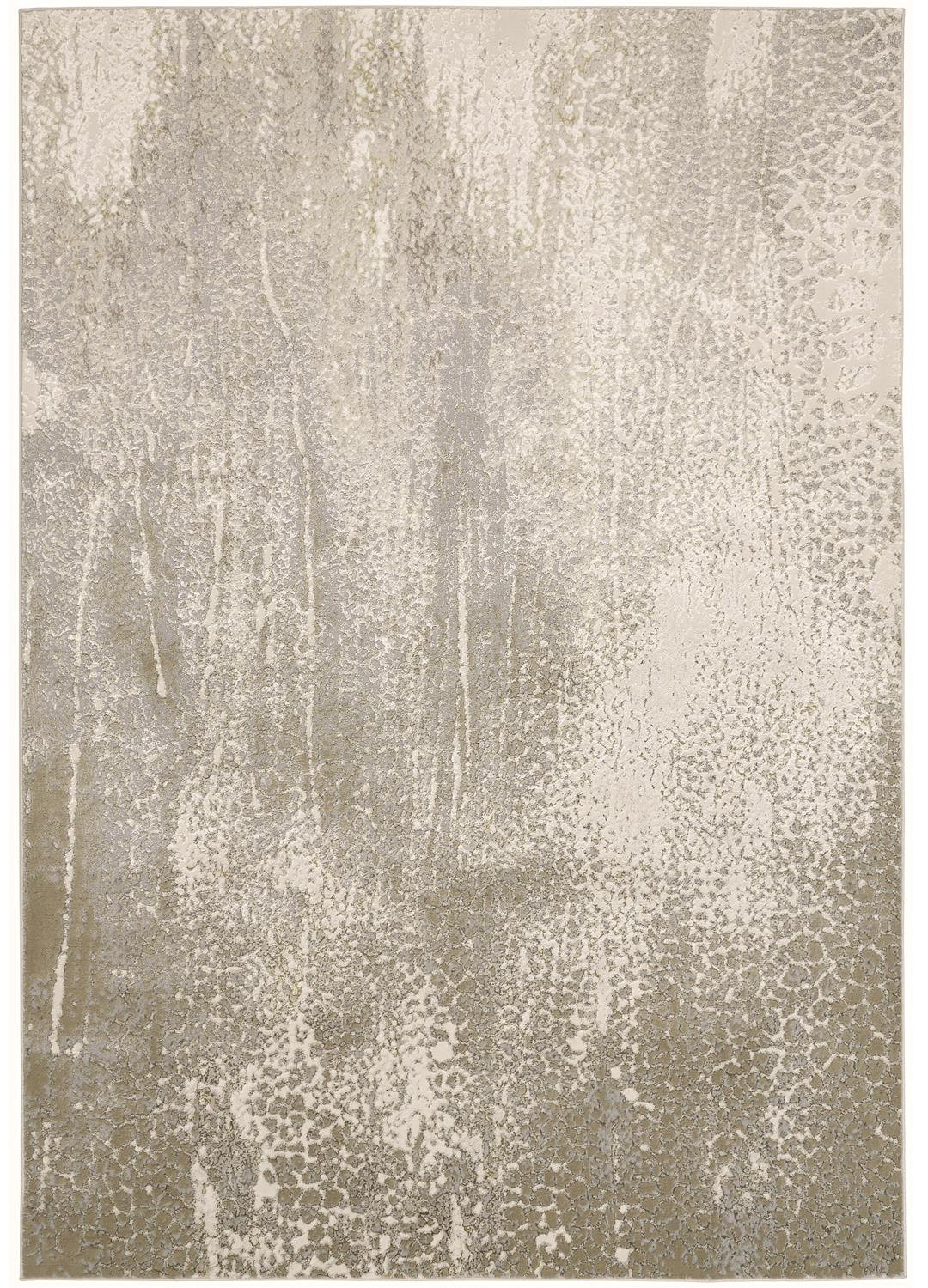 Wrought Studio™ Milomir Abstract Power Loom Beige Area Rug & Reviews ...