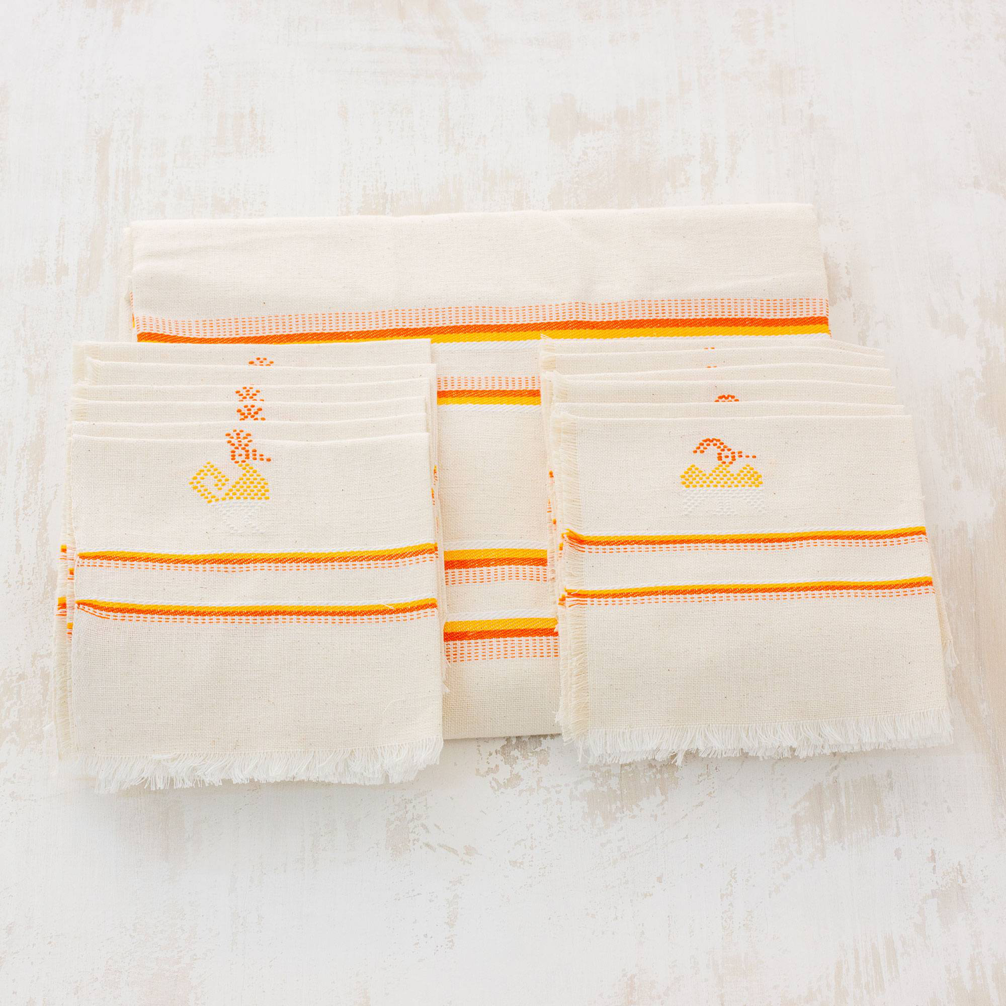 August Grove Bassick Striped Dining linen set | Wayfair